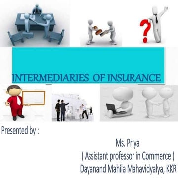 Insurance intermediaries | PPTX