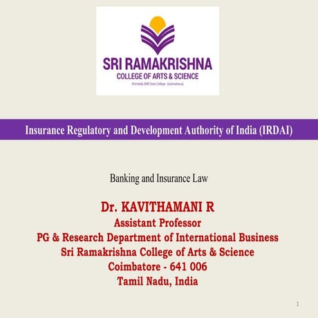 Insurance Regulatory and Development Authority.ppt