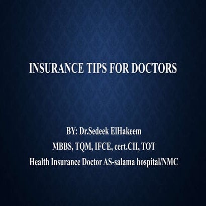 Health Insurance Tips for Doctors in Saudi Arabia | PDF