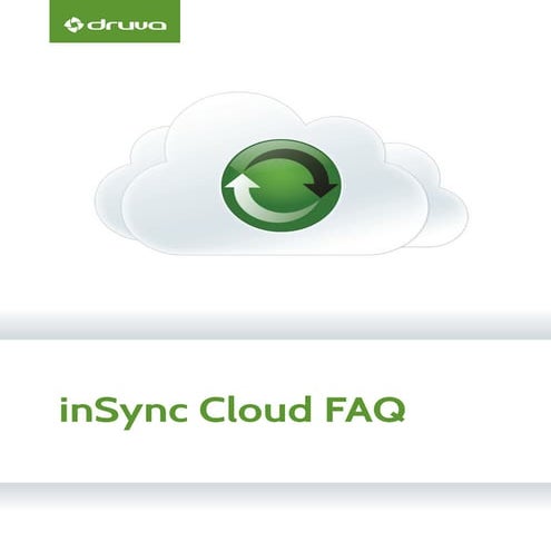 inSync Cloud FAQ | PDF