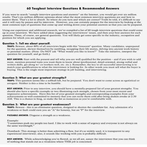 Interview Questions | PDF