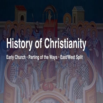 INT-244 Topic 1c Christian History | PPT