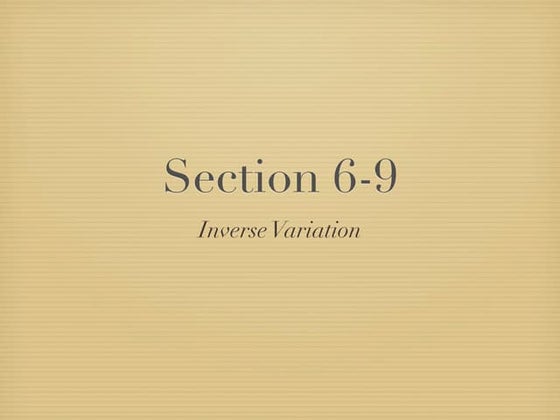 Mathematics 9 Lesson 4-A: Direct Variation | PPTX | Physics | Science