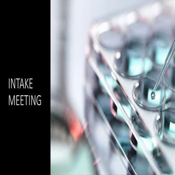 Intake meeting | PPTX | Resume Writing and Advice | Job Search