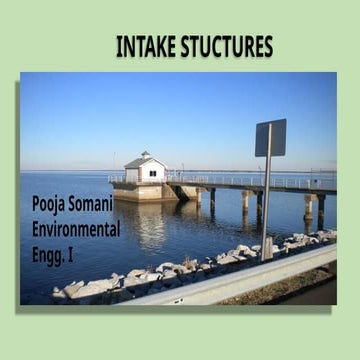 02 Types of Intake Structures | PPTX