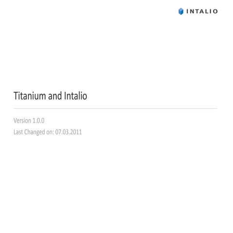 Titanium Development | PPT