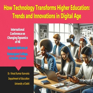 How Technology Transforms Higher Education: Trends and Innovations in ...