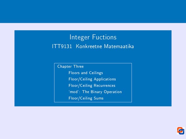 Integerfunctions Pdf 8023