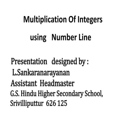 Integer multiplicationls em - | PPT