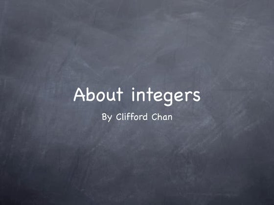 Integer Rules Pdf