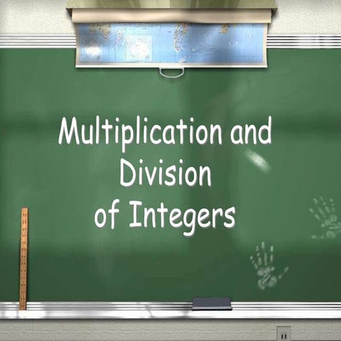 multiplication of integers | PPTX