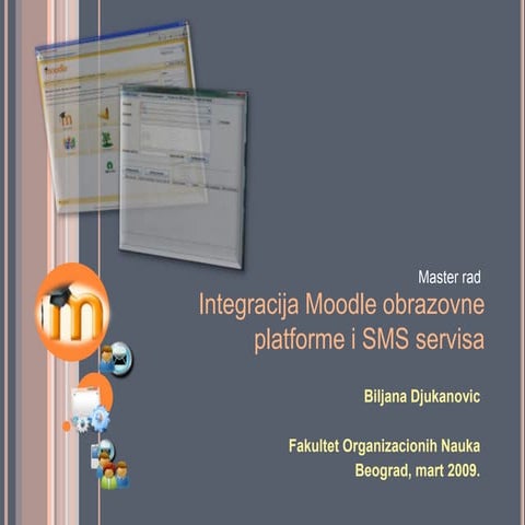 Integracija moodle sms master rad biljana djukanovic FON | PPTX