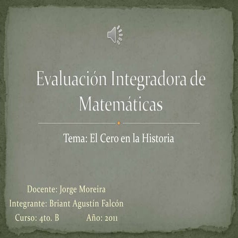 La historia del Cero | PPTX
