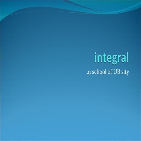 ИНТЕГРАЛ ТАЛБАЙ /Integral/ | PPT