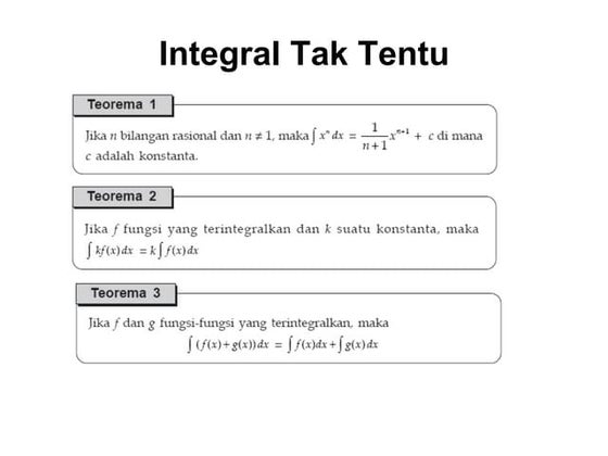 02 integral tak tentu | PPT