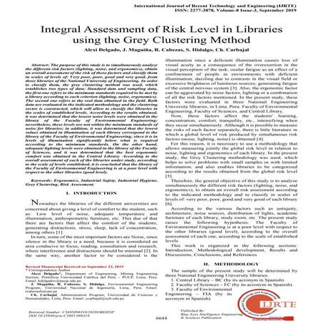 Integral assessment of risk level in libraries | PDF