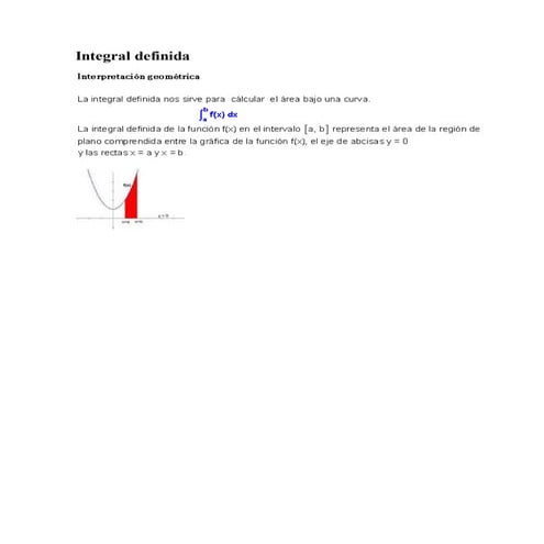 Integral definida | DOCX | Physics | Science
