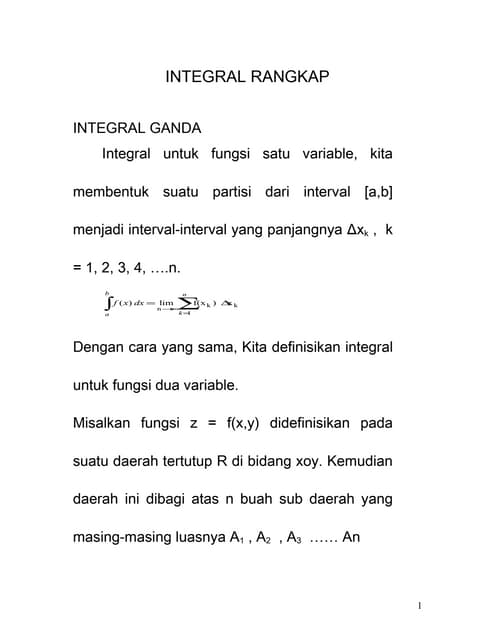 Integral Permukaan | PPTX
