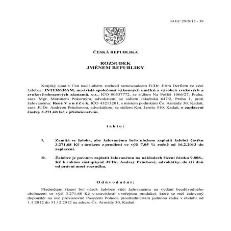 Integram rozsudek ks | PDF