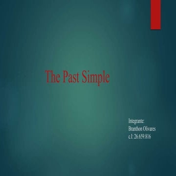 Past simple | PPT
