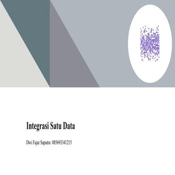 Integrasi Satu Data | PPTX