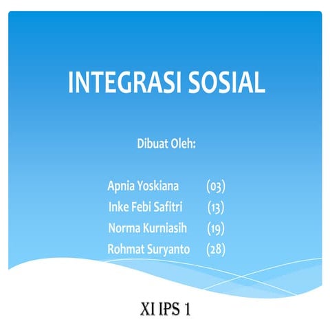 Integrasi sosial | PPSX
