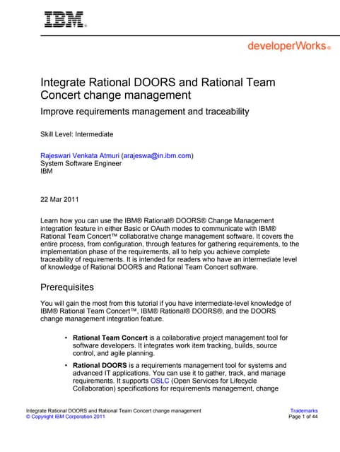 Dynamic Object-Oriented Requirements System (DOORS) | PPT | Databases | Computer Software and ...