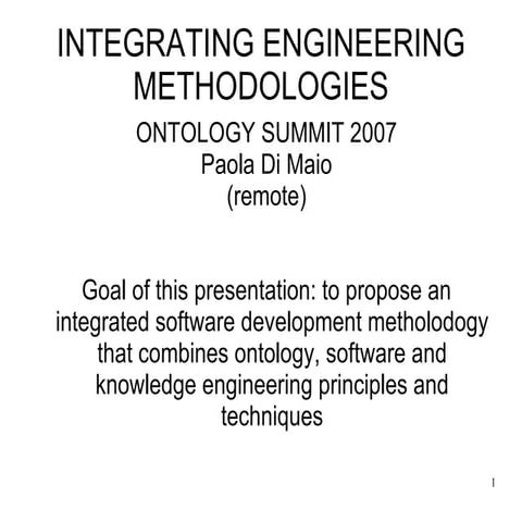 Integrated Engineering | ODP | Technology & Computing