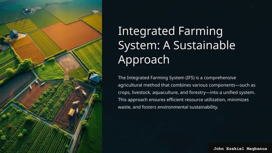 Integrated Farming System (IFS) | PPTX
