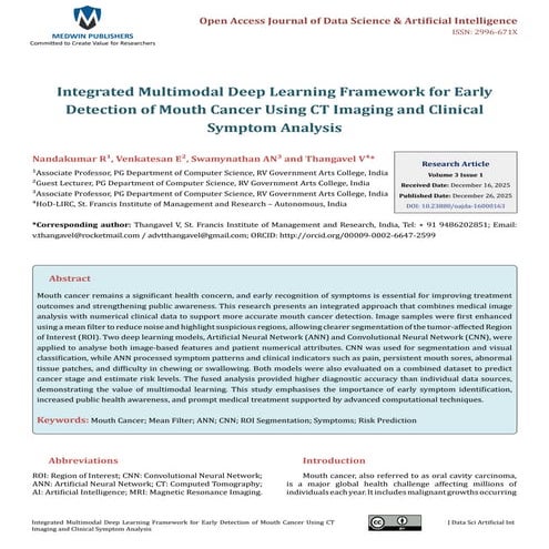 Integrated Multimodal Deep Learning Framework for Early Detection of ...
