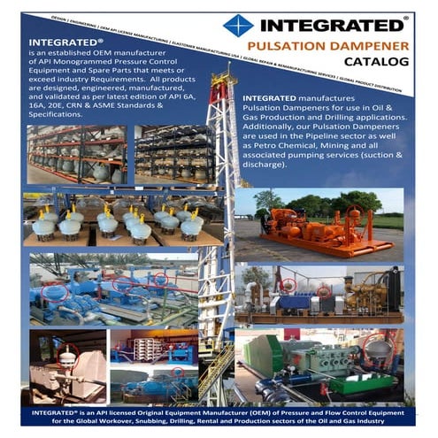 INTEGRATED® OEM Pulsation Dampener Solution | PDF