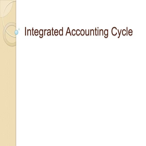 Integrated accounting system | PPTX