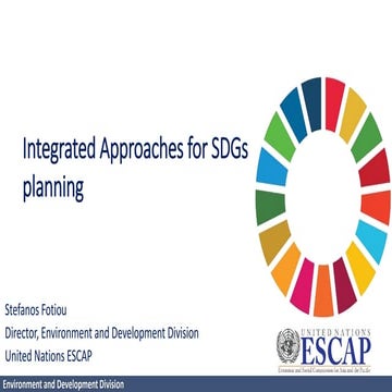 Integrated Approaches for SDGs planning | PDF