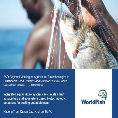 Integrated aquaculture systems as climate smart aquaculture and ...