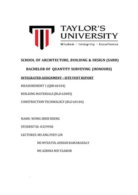 site visit report (final) | PDF