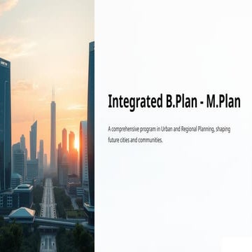Integrated BPlan MPlan povely professional university | PPTX