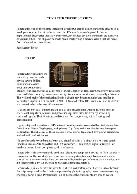 Integrated Circuit and its advantages and disadvantages.pptx