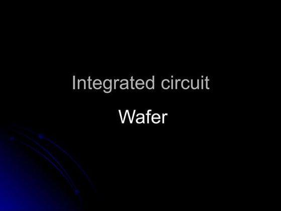 Integrated circuit | PPTX