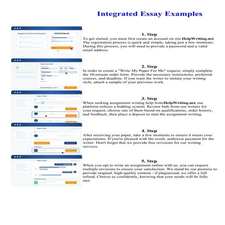 Integrated Essay Examples. Online assignment writing service. | PDF