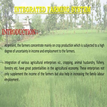 Integrated farming system | PPTX