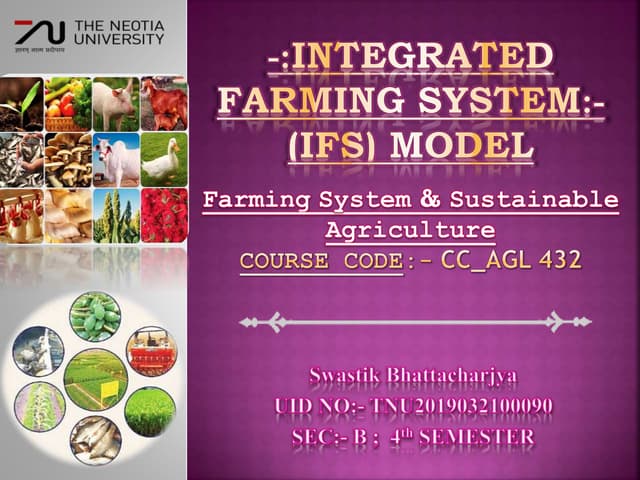 Integrated Farming System Model in dryland ecosystem | PPTX