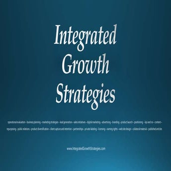 Integrated Growth Strategies Brochure | PPT