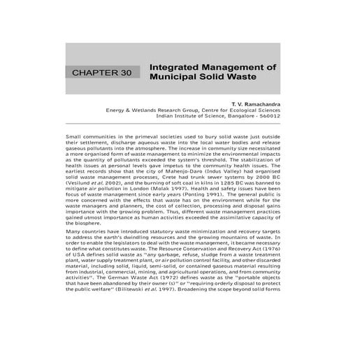 Integrated management msw | PDF