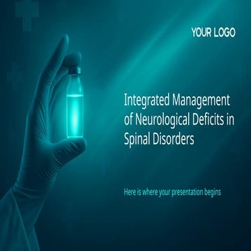 Integrated Management of Neurological Deficits in Spinal Disorders.pptx
