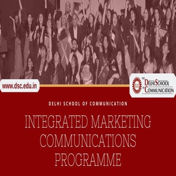 Integrated Marketing Communications Programme - Delhi School of Mass ...