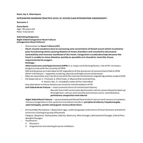 Integrated nursing practice level 2 | DOCX