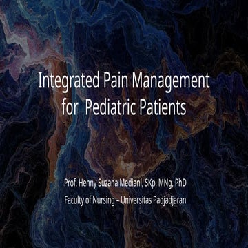 Integrated pain management for managing pain in children- IPANI Seminar ...