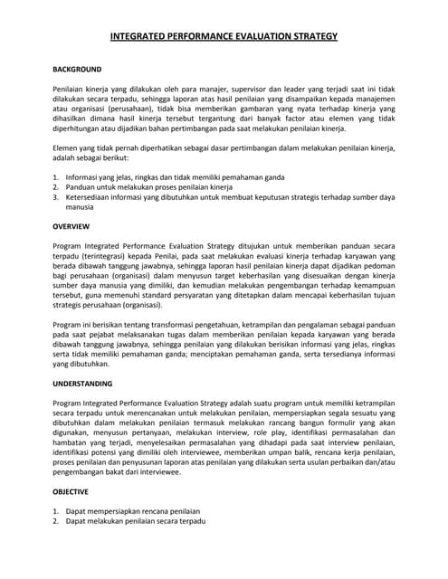 Perencanaan peningkatan kinerja (ppk) | PPT