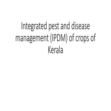 IPM:- Integrated Pest Management | PPTX