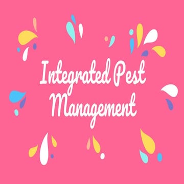 IPM:- Integrated Pest Management | PPTX